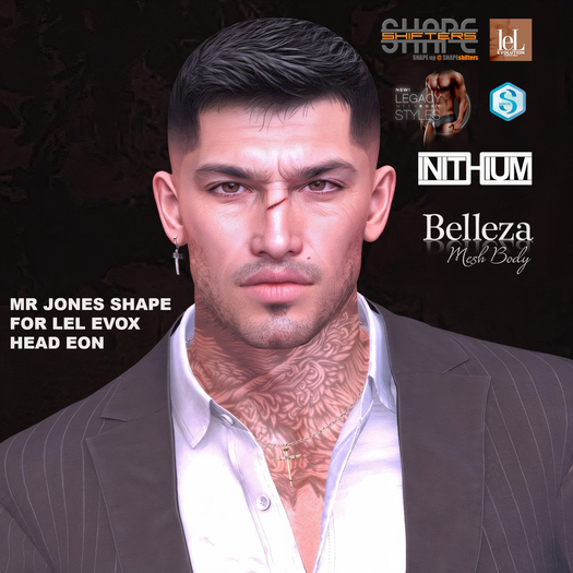 Second Life Marketplace - [SHAPEshifters] MR JONES SHAPE4 EVOX HEAD EON ...